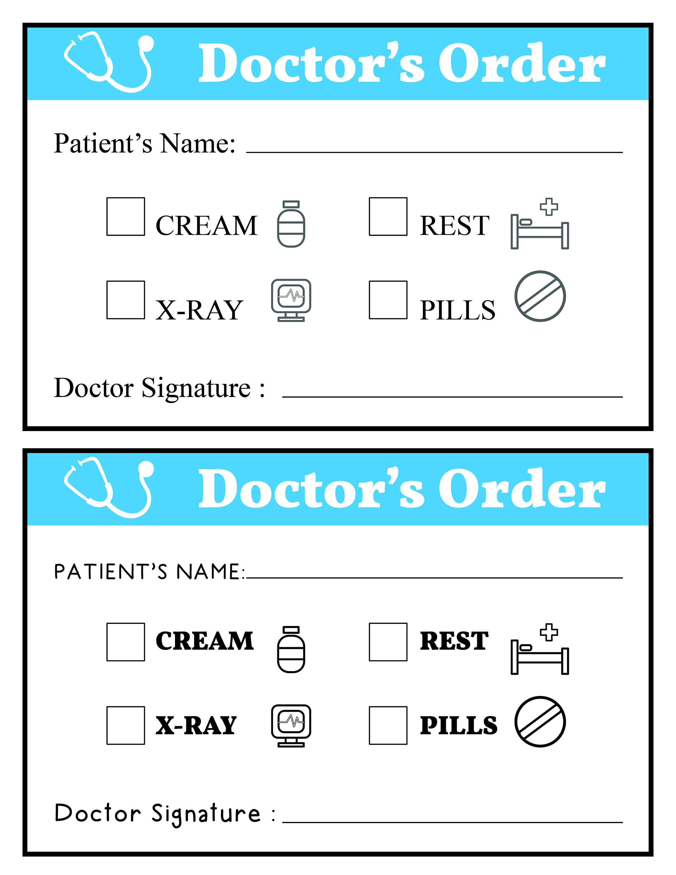 Doctor Pretend Play Printable Set Pretend Play Digital - Etsy