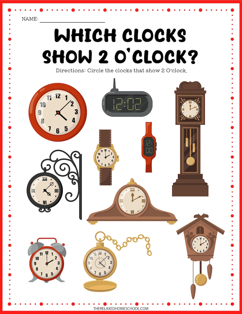 Telling Time, Parts of A Clock, Telling Time Activity Set, Instant ...