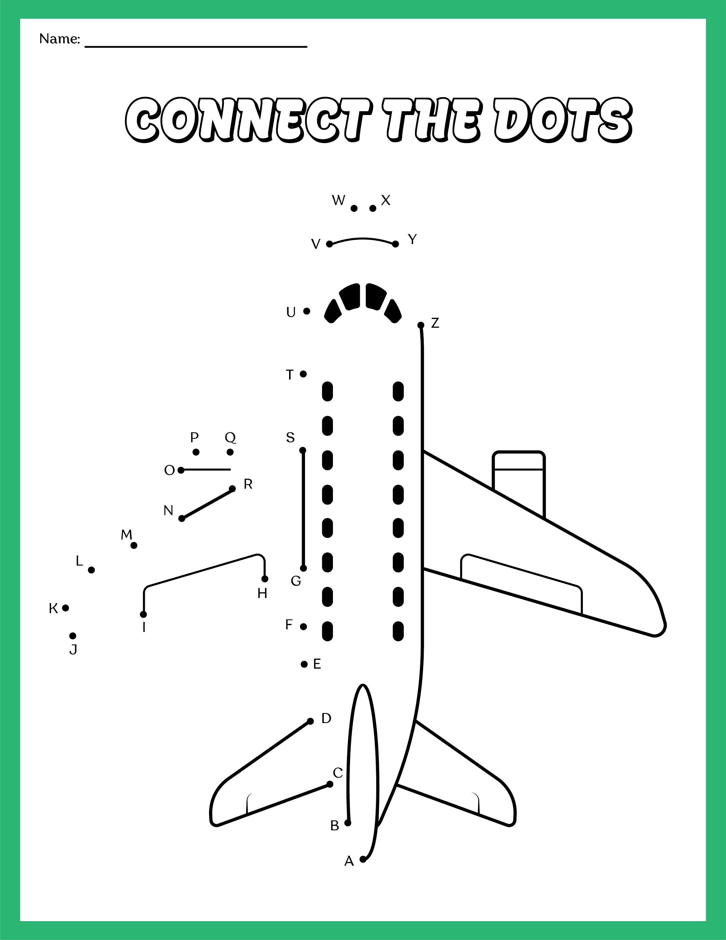 Airplane Worksheets