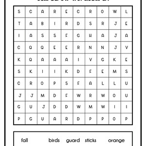 Scarecrow Activity Set, Digital Download, Printable Download, Instant ...