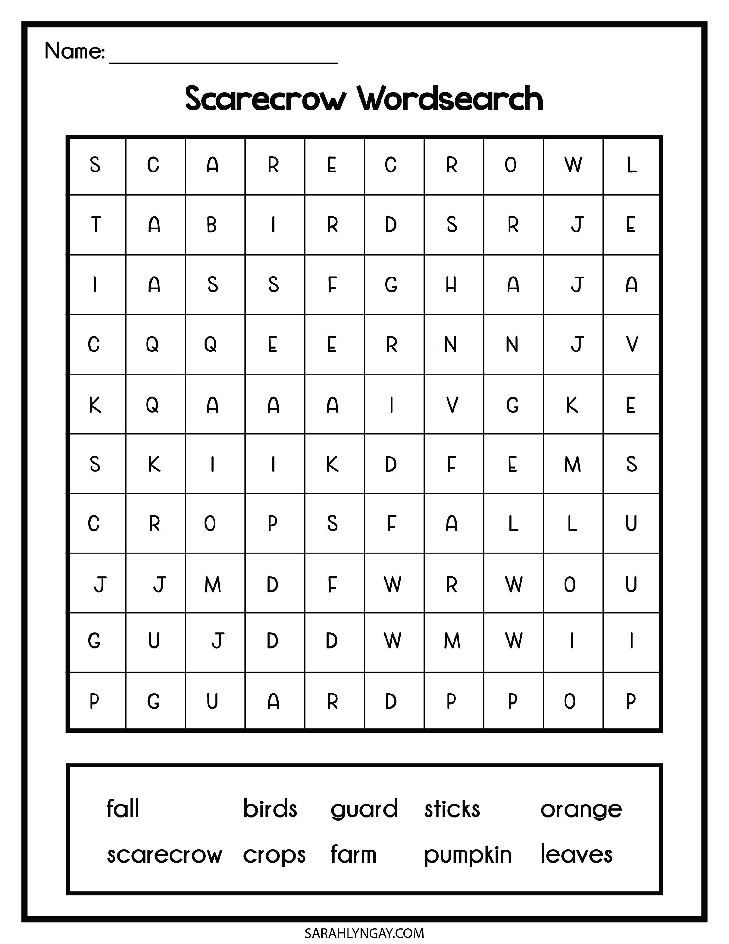 Scarecrow Activity Set, Digital Download, Printable Download, Instant ...