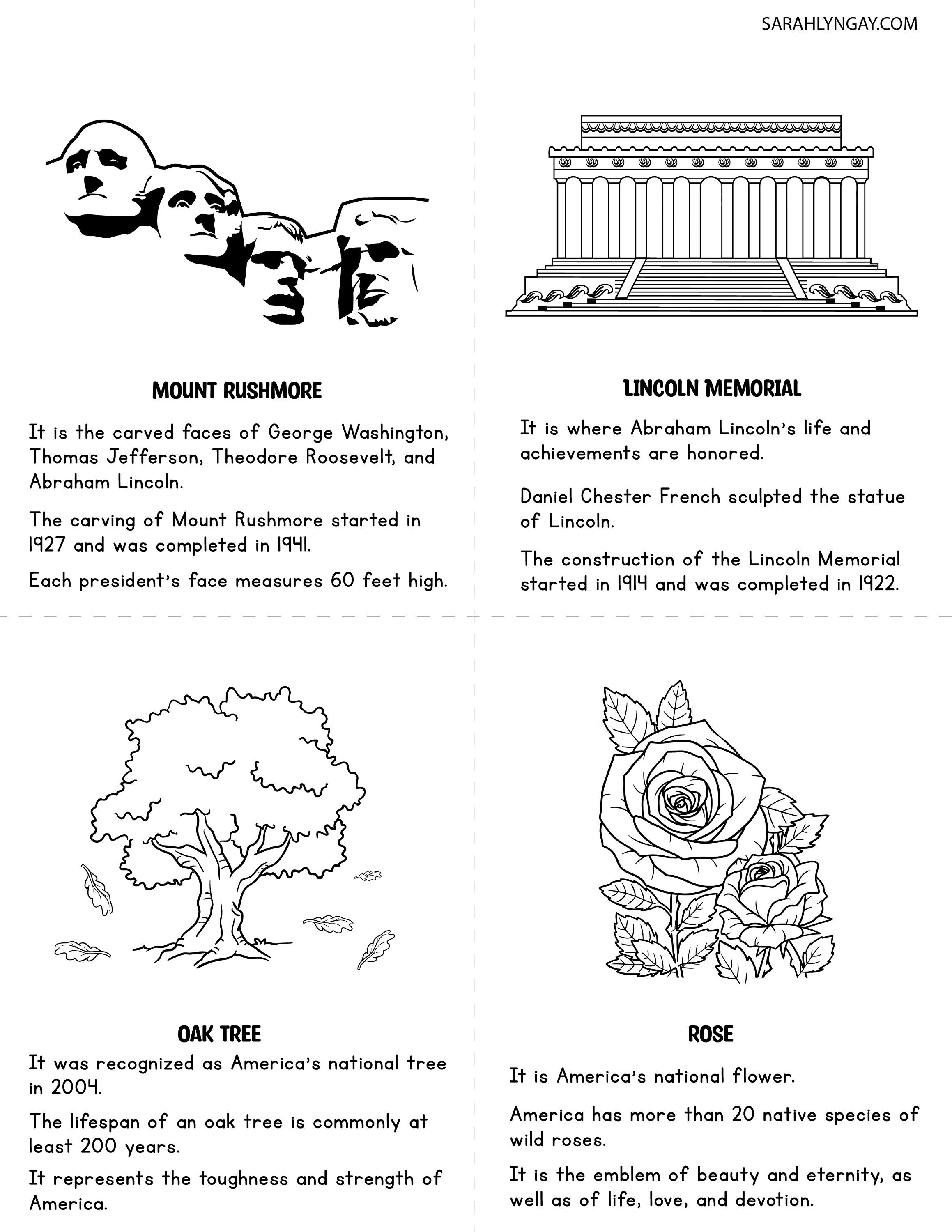 American Symbols Minibook, American Symbols, Minibook, Digital Download ...