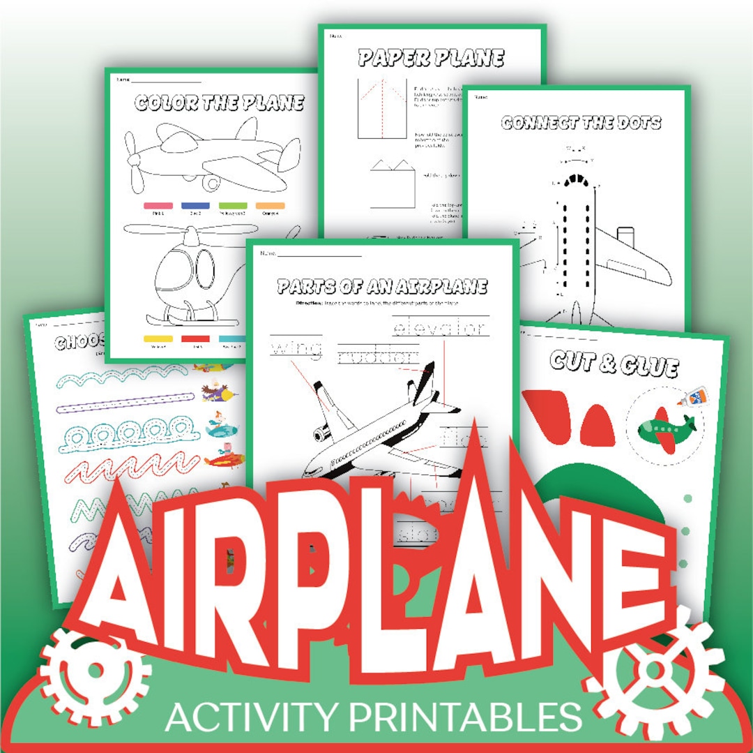 Airplane Activities, All About Airplanes, Parts of a Plane, Instant ...
