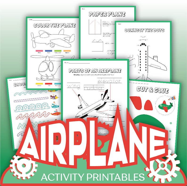 Airplane Activities, All About Airplanes, Parts of a Plane, Instant ...