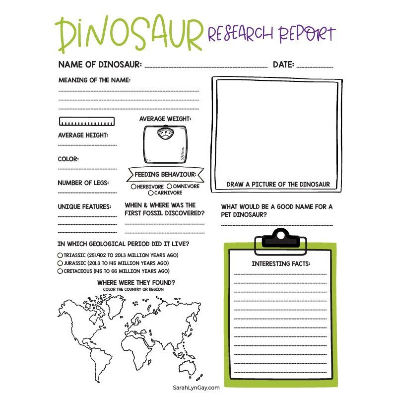 Dinosaur Activity Sheets for Kids, Digital Download, Dinosaur Lessons ...