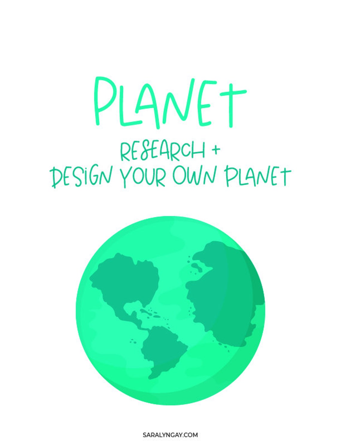 Design Your Own Planet, Instant Download, STEM Workbook, Digital ...