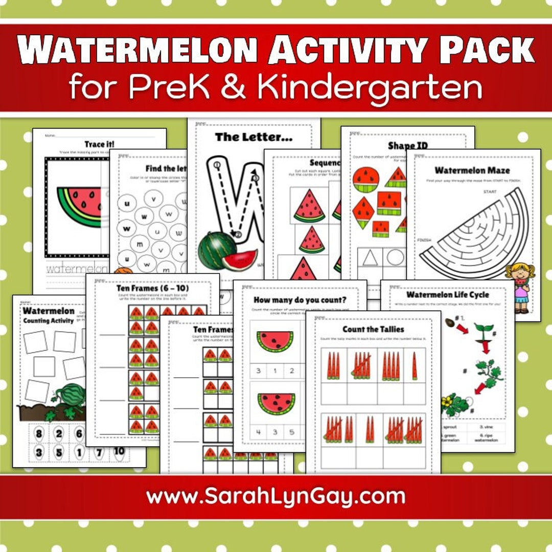 Watermelons, Watermelon Life Cycle, Instant Download, Digital Download ...