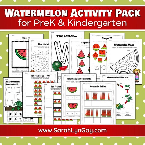 Watermelons Watermelon Life Cycle Instant Download Digital - Etsy