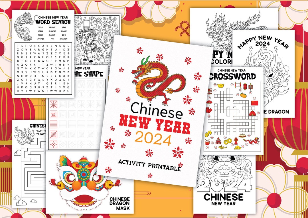 Chinese New Year Activity Set, Digital Download, Printable Download ...