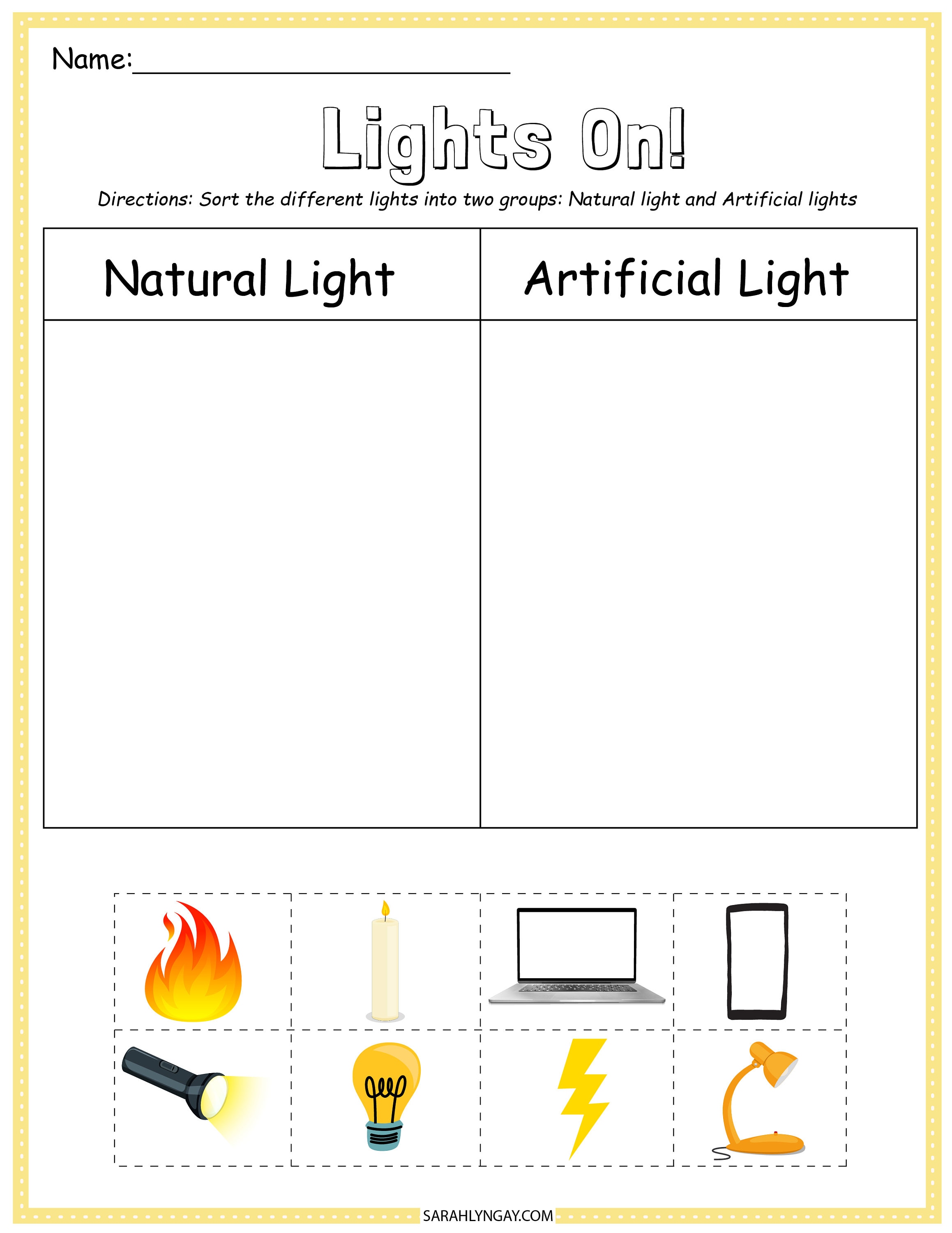 Light Energy Activity Pack, Instant Download STEM Workbook, Digital ...