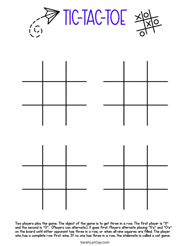 Pen and Paper Games, Games, Instant Download, STEM Workbook, Digital ...