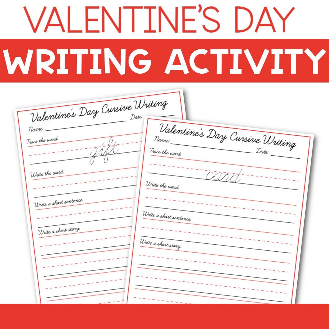 Valentine's Day Writing Activity, Valentine's Day, Writing Activity ...