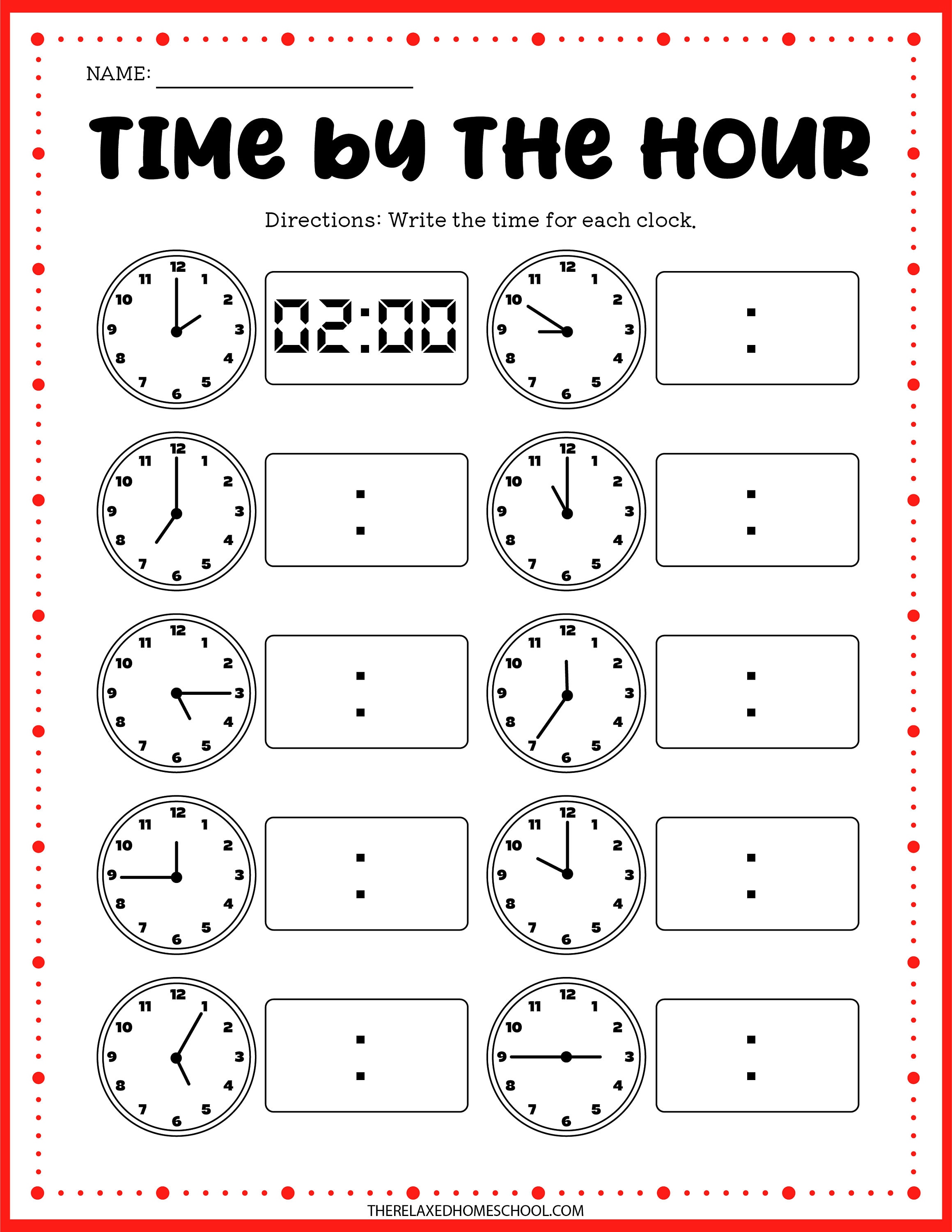 Telling Time, Parts of A Clock, Telling Time Activity Set, Instant ...