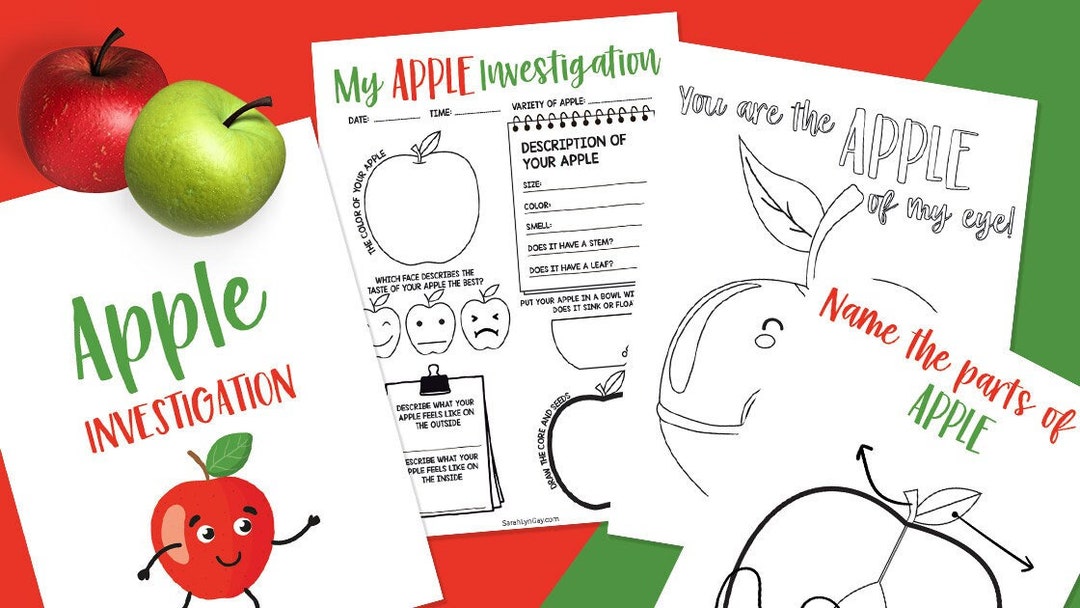 Apples, Apple Investigation, Instant Download, STEM Workbook, Digital ...