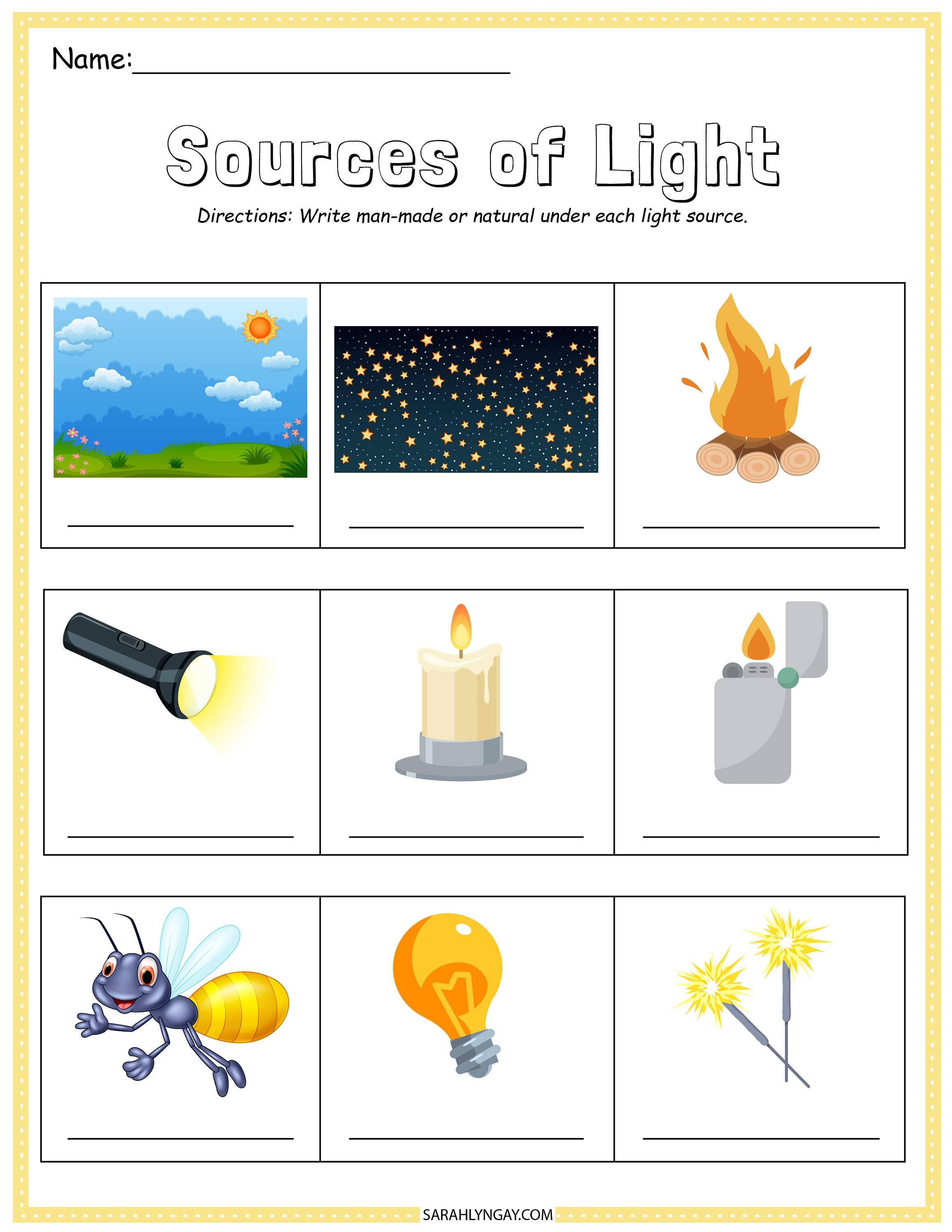 Light Energy Activity Pack, Instant Download STEM Workbook, Digital ...