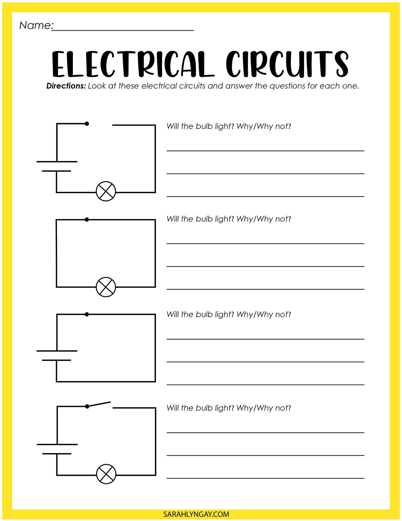 Simple Circuits, Simple Circuit, Series Circuit, Parallel Circuit ...