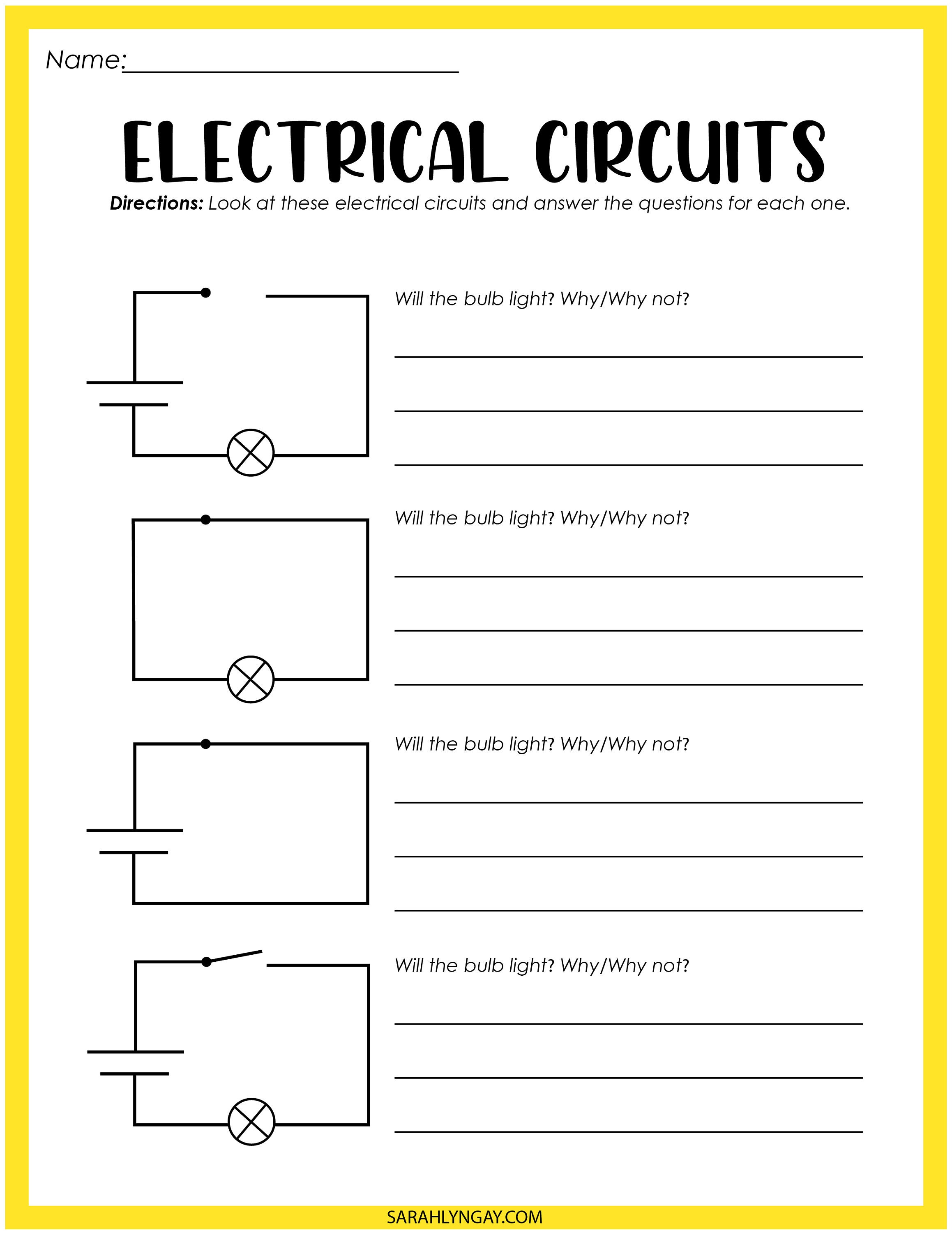 Simple Circuits, Simple Circuit, Series Circuit, Parallel Circuit ...