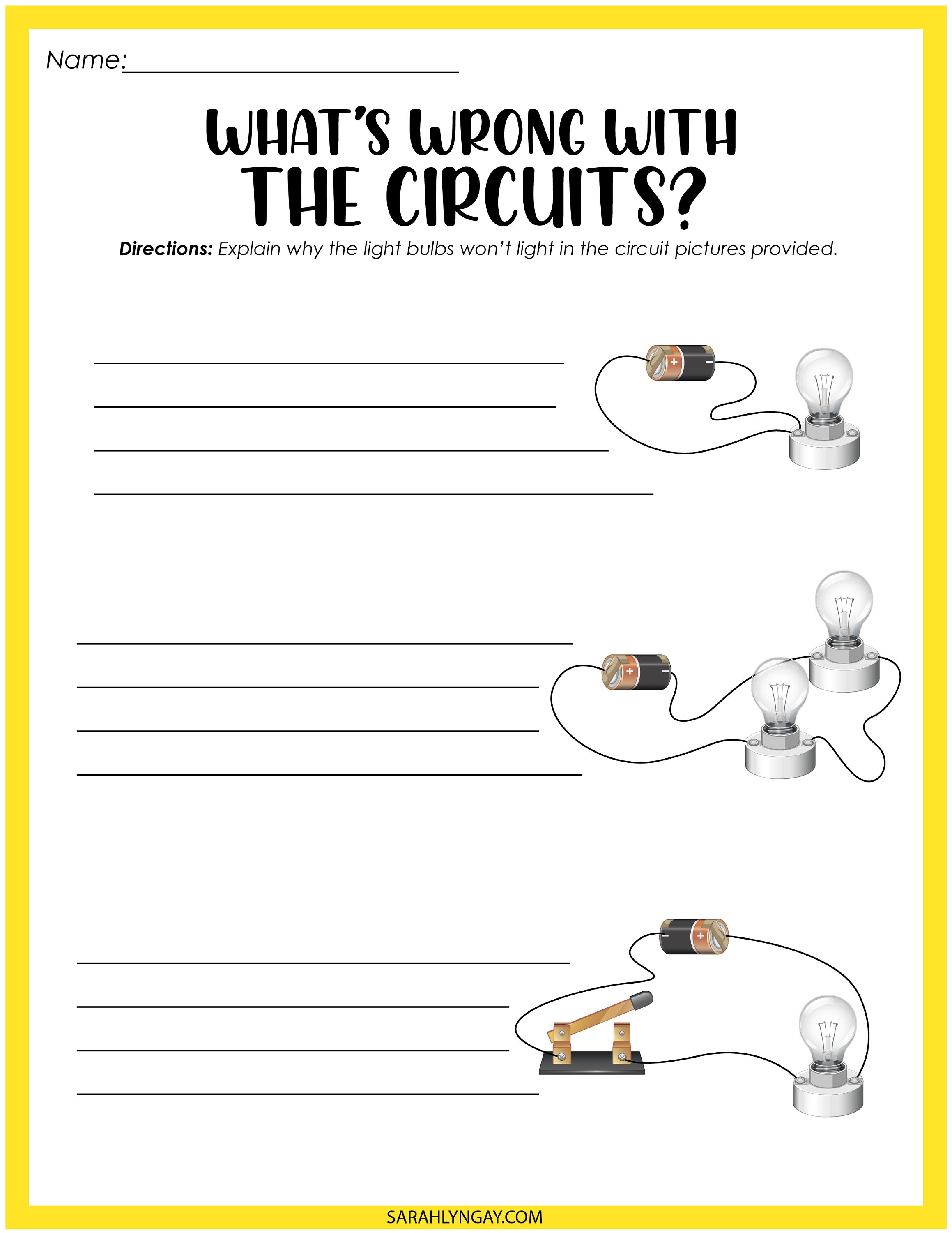Simple Circuits, Simple Circuit, Series Circuit, Parallel Circuit ...