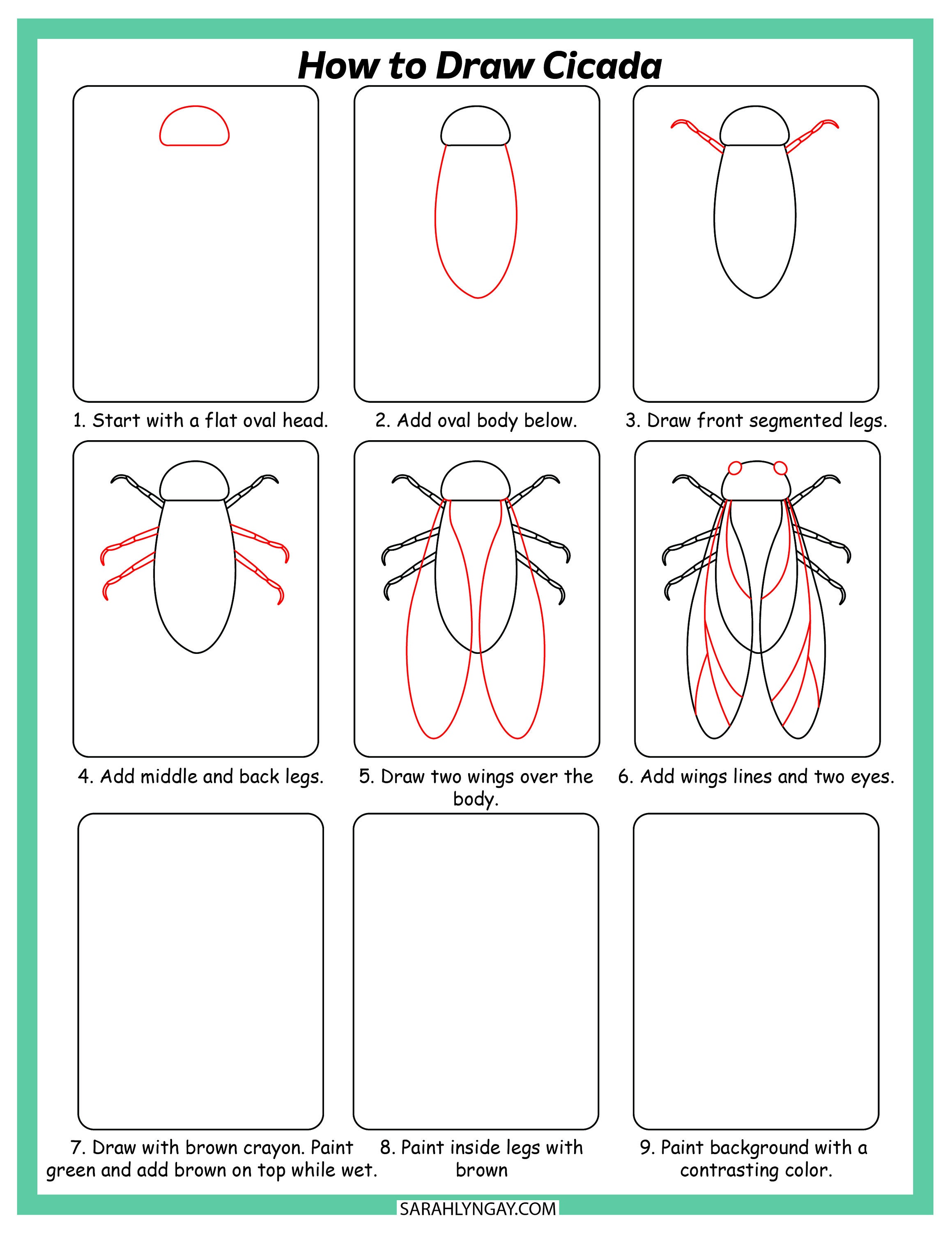 Cicada Unit Study, Cicada Workbook, Digital Download, Instant Download ...