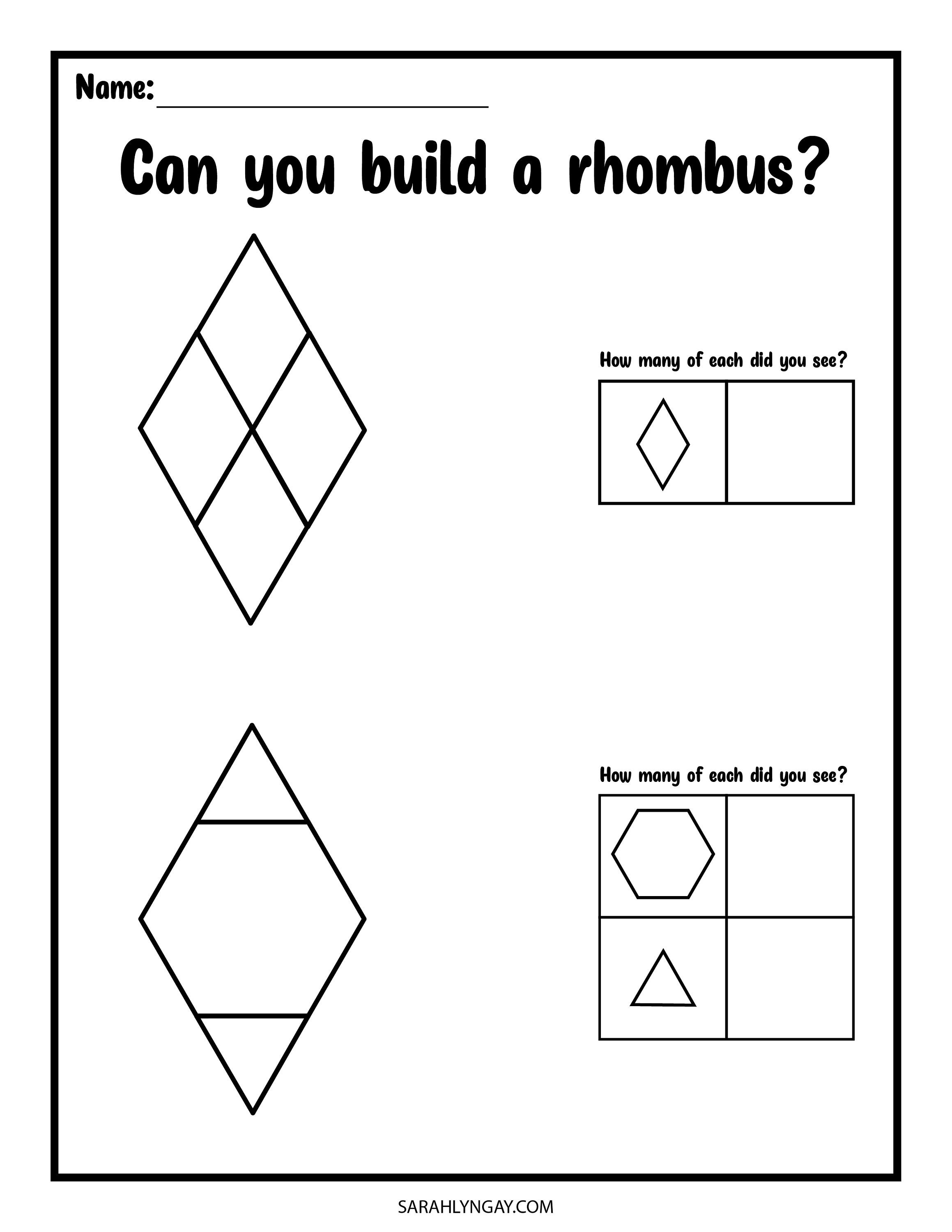 Shapes Pattern Blocks, Pattern Blocks, Shapes, Digital Download ...