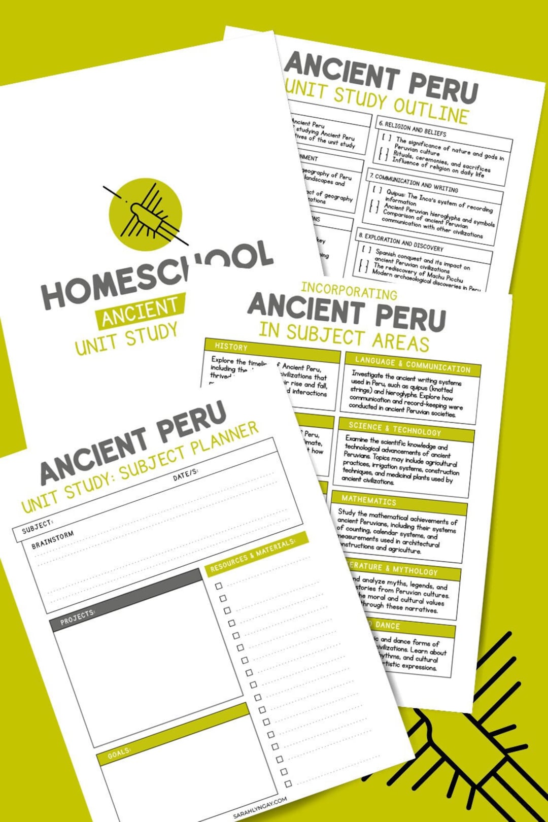 Ancient Peru Unit Study Outline, Peru Unit Study, Digital Download ...
