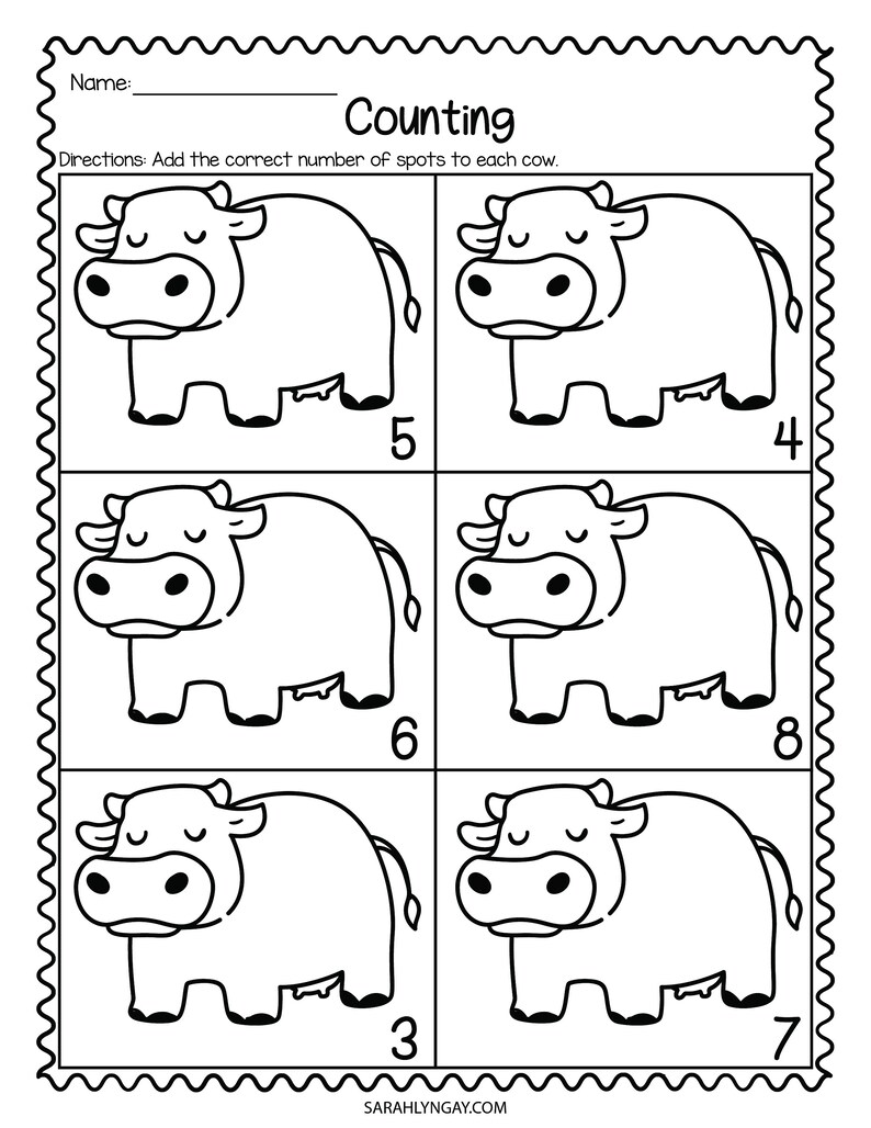 Zoo Animals Math Printable Set, Zoo Animals, Math, Printable Set ...