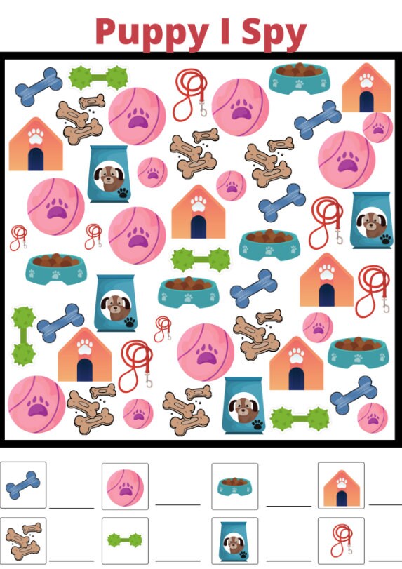 Puppy Love Activity Set, Digital Download, Printable Download, Instant ...