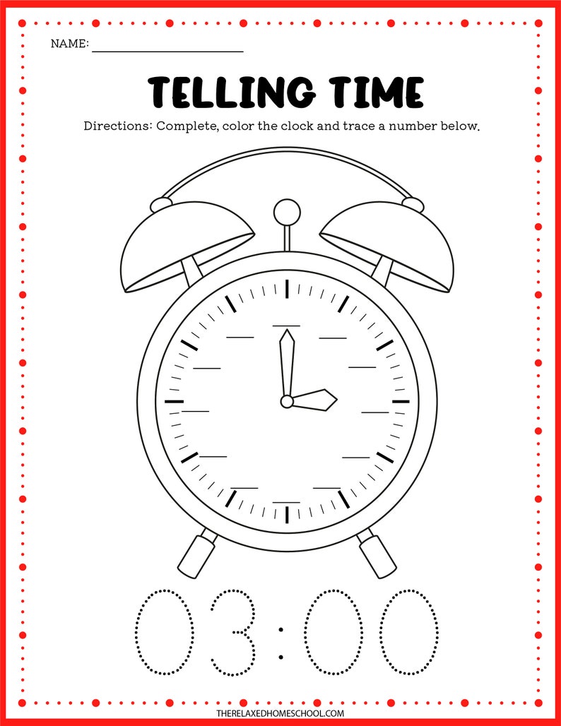 Telling Time, Parts of A Clock, Telling Time Activity Set, Instant ...