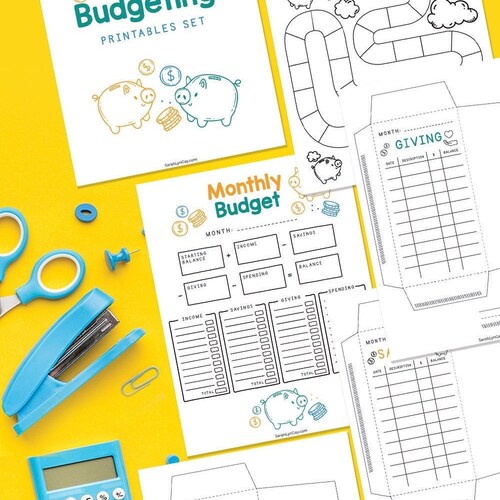 Kids Budgeting Worksheet Instant Download - Etsy