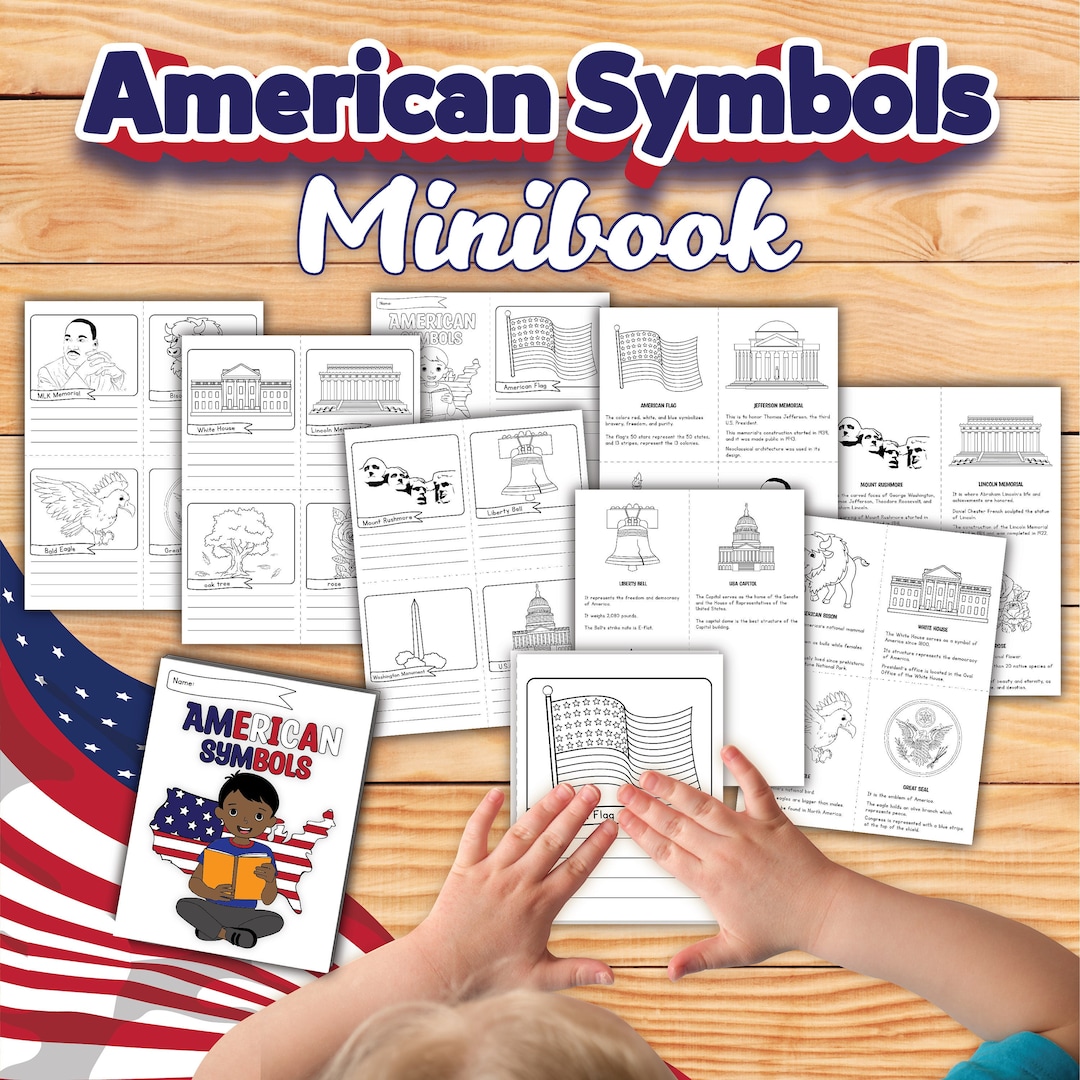American Symbols Minibook, American Symbols, Minibook, Digital Download ...