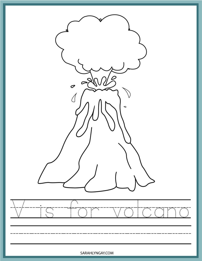 Volcano, Volcano Printable Set, Volcano Facts, Instant Download ...