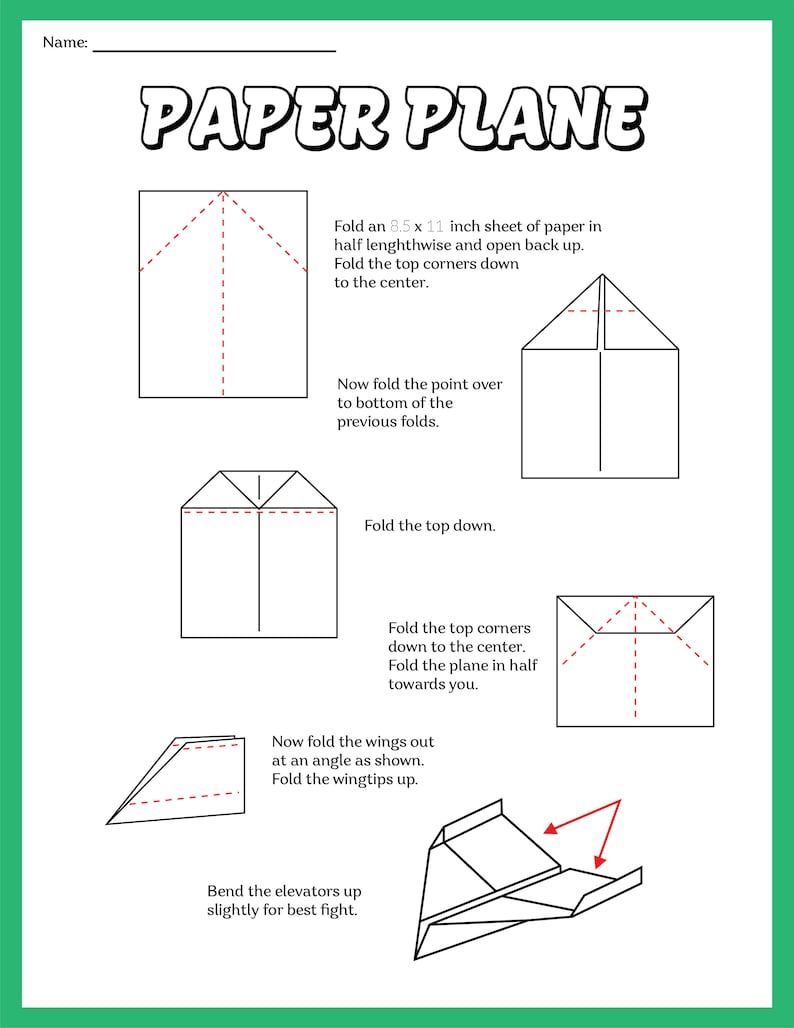 Airplane Activities, All About Airplanes, Parts of a Plane, Instant ...