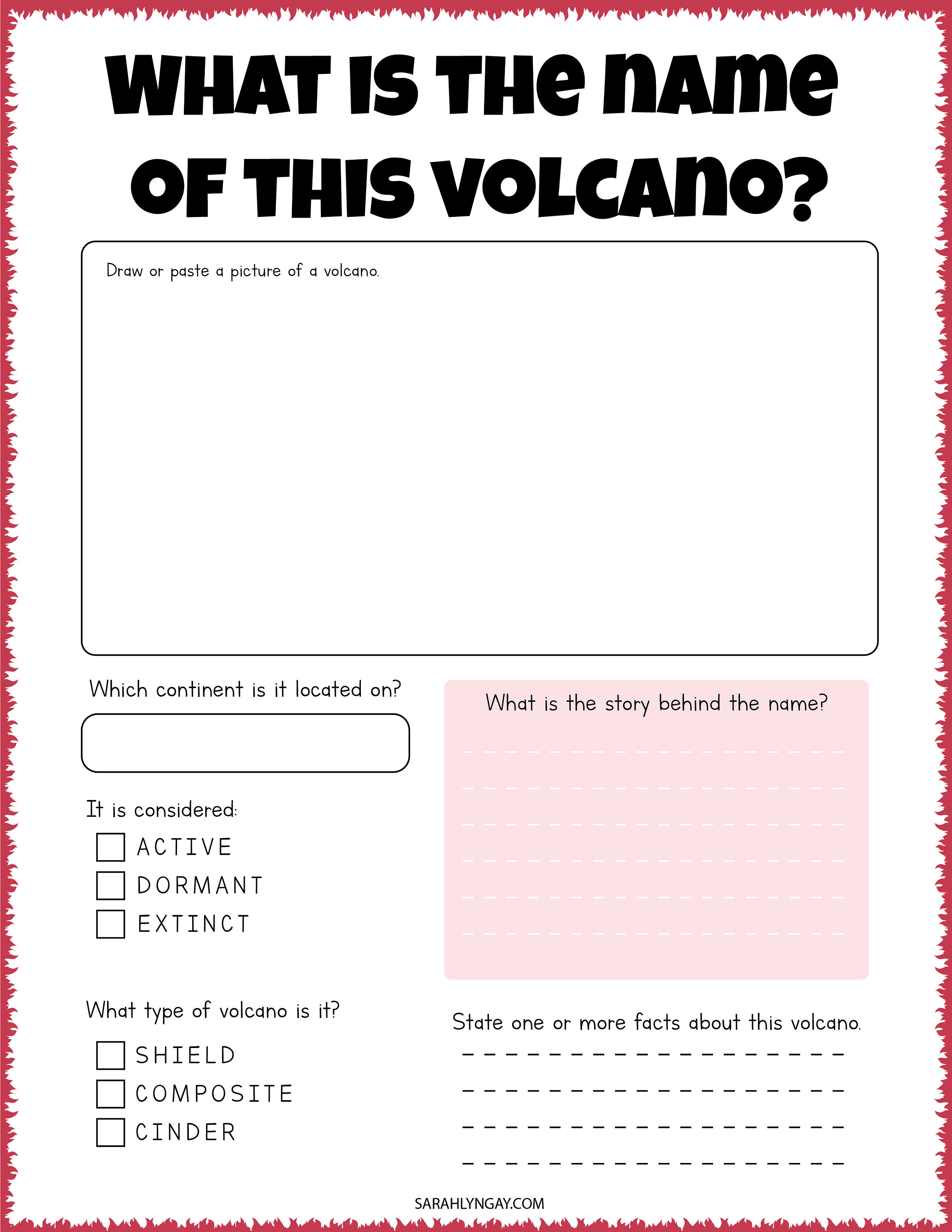 Volcano, Types of Volcanoes, Volcano Eruptions, Instant Download ...