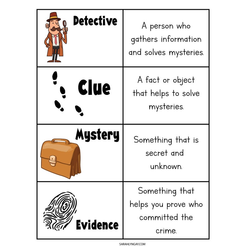 Detective Activities for Kids, Worksheets, Digital Download, Homeschool ...