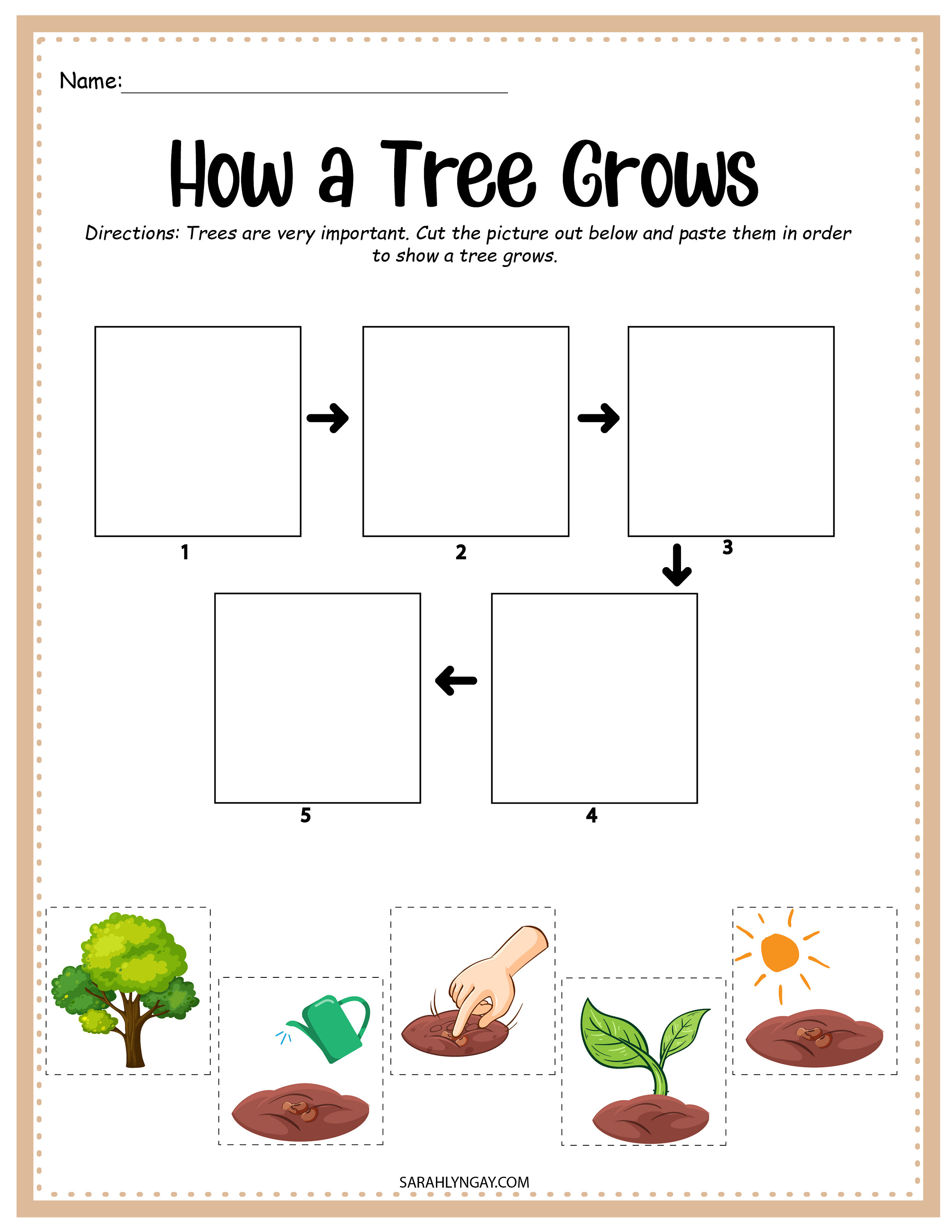 Tree Life Cycle, Trees, Instant Download, Digital Download, Kid’s ...