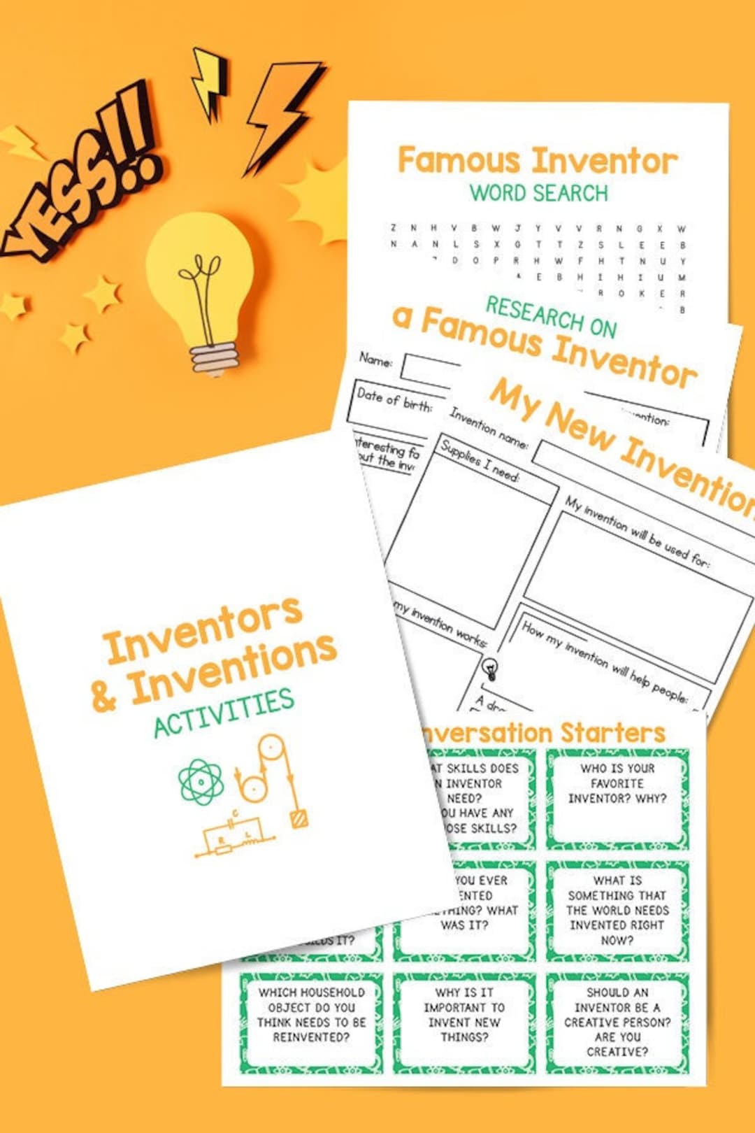 Inventors and Inventions Activities, Inventors, Inventions, Digital ...