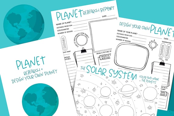 Design Your Own Planet Instant Download STEM Workbook Digital - Etsy
