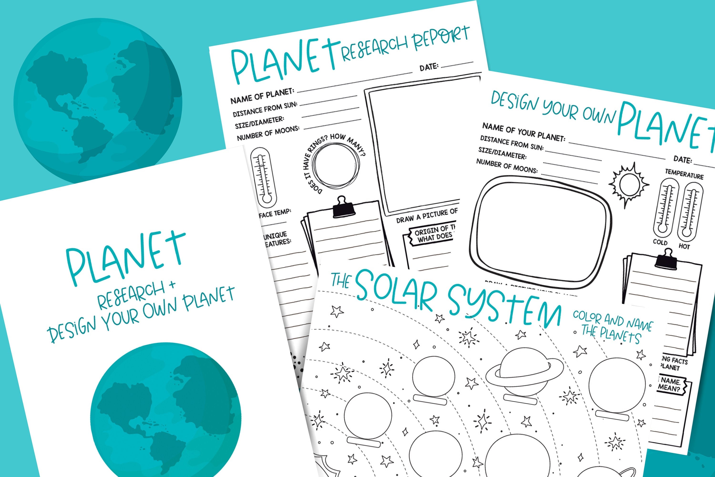 Design Your Own Planet Instant Download STEM Workbook Digital - Etsy
