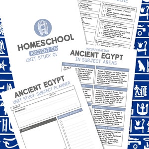 Ancient Egypt Unit Study, Ancient Egypt, Unit Study, Digital Download ...