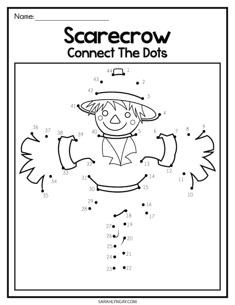 Scarecrow Activity Set, Digital Download, Printable Download, Instant ...