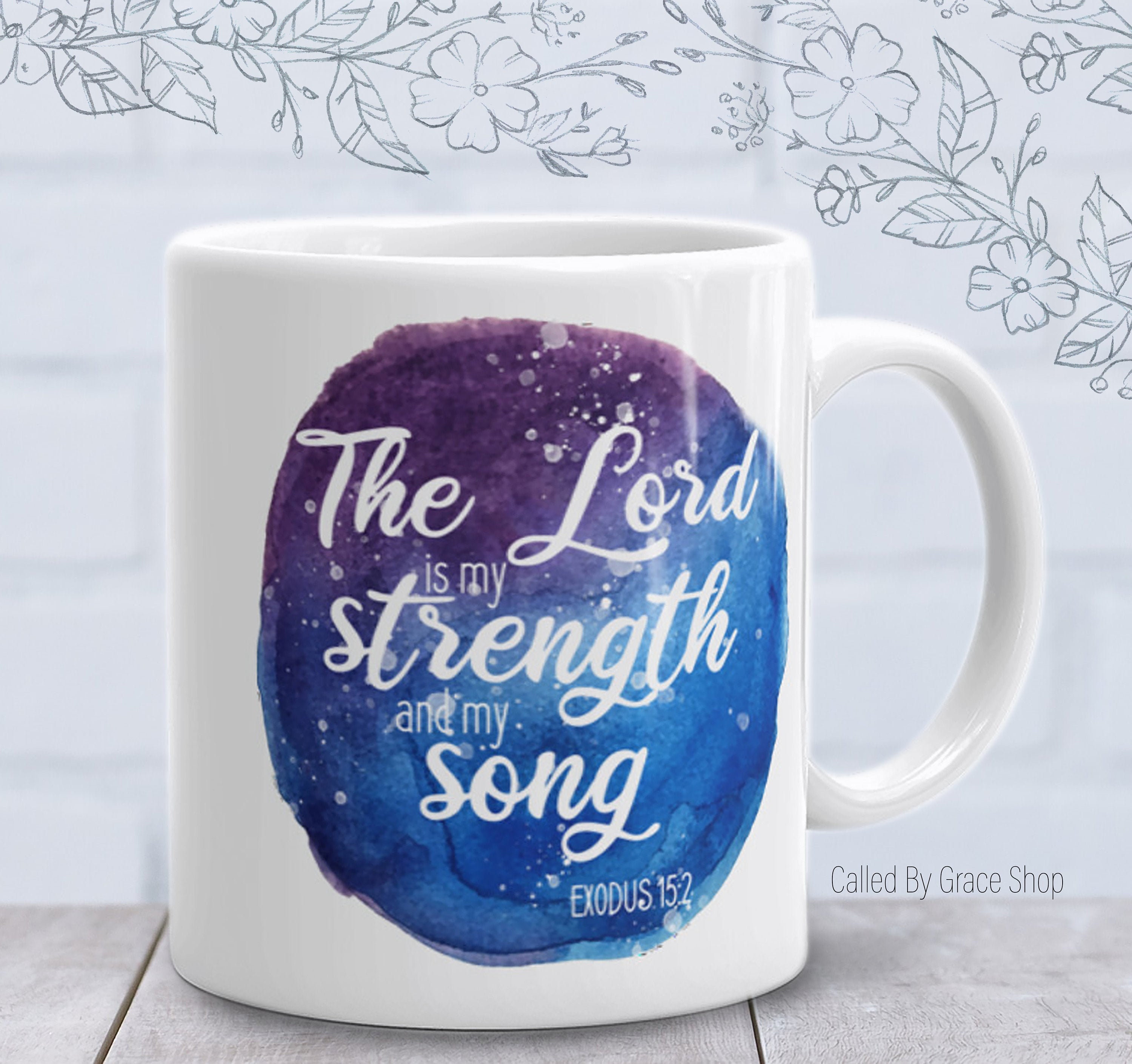 Kitchen & Dining 11 oz Ceramic Religious Mug Bible Verse Psalms Coffee ...