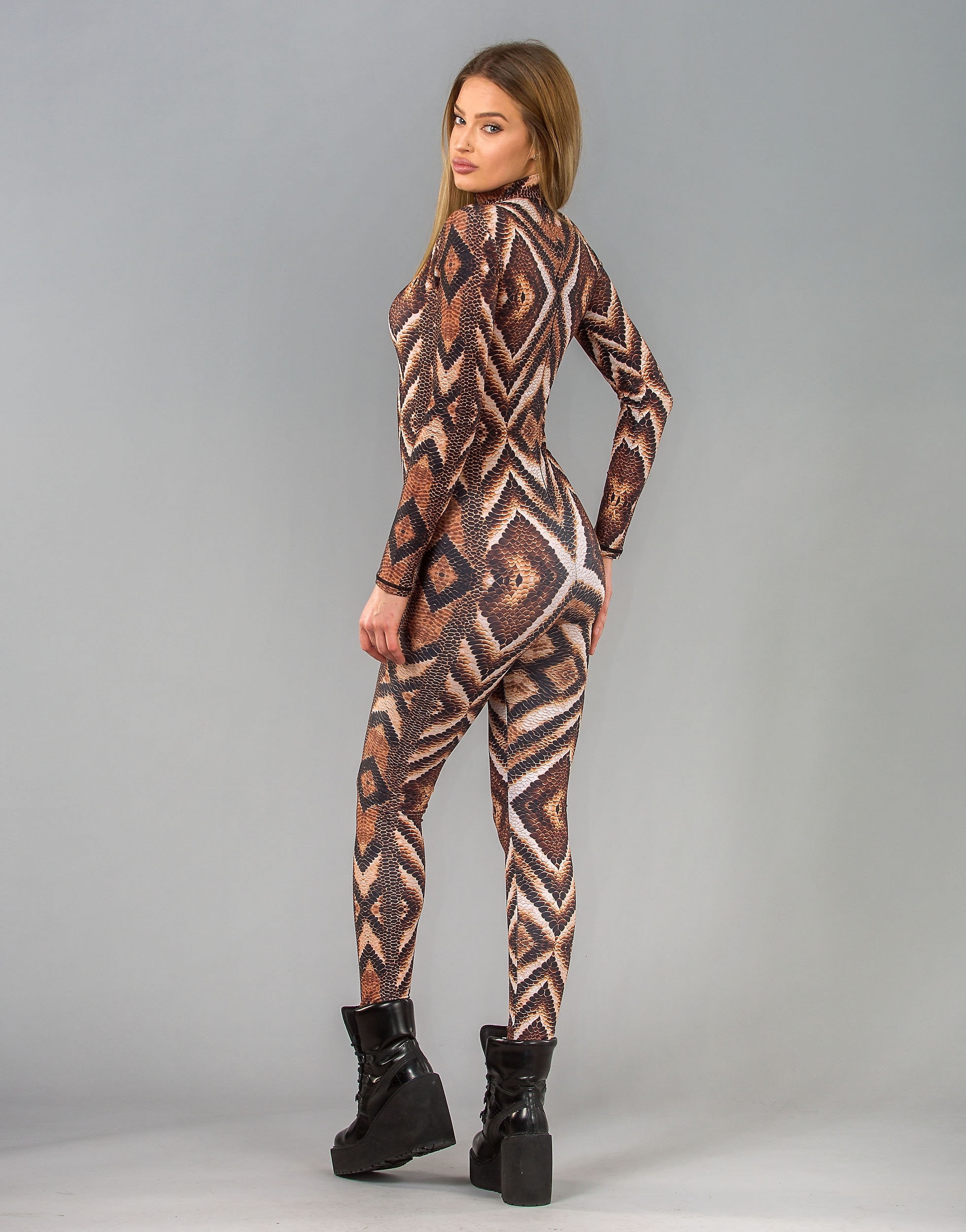 Snake Woman Bodysuit, Snake Catsuit, Snake Woman Costume, Festival ...