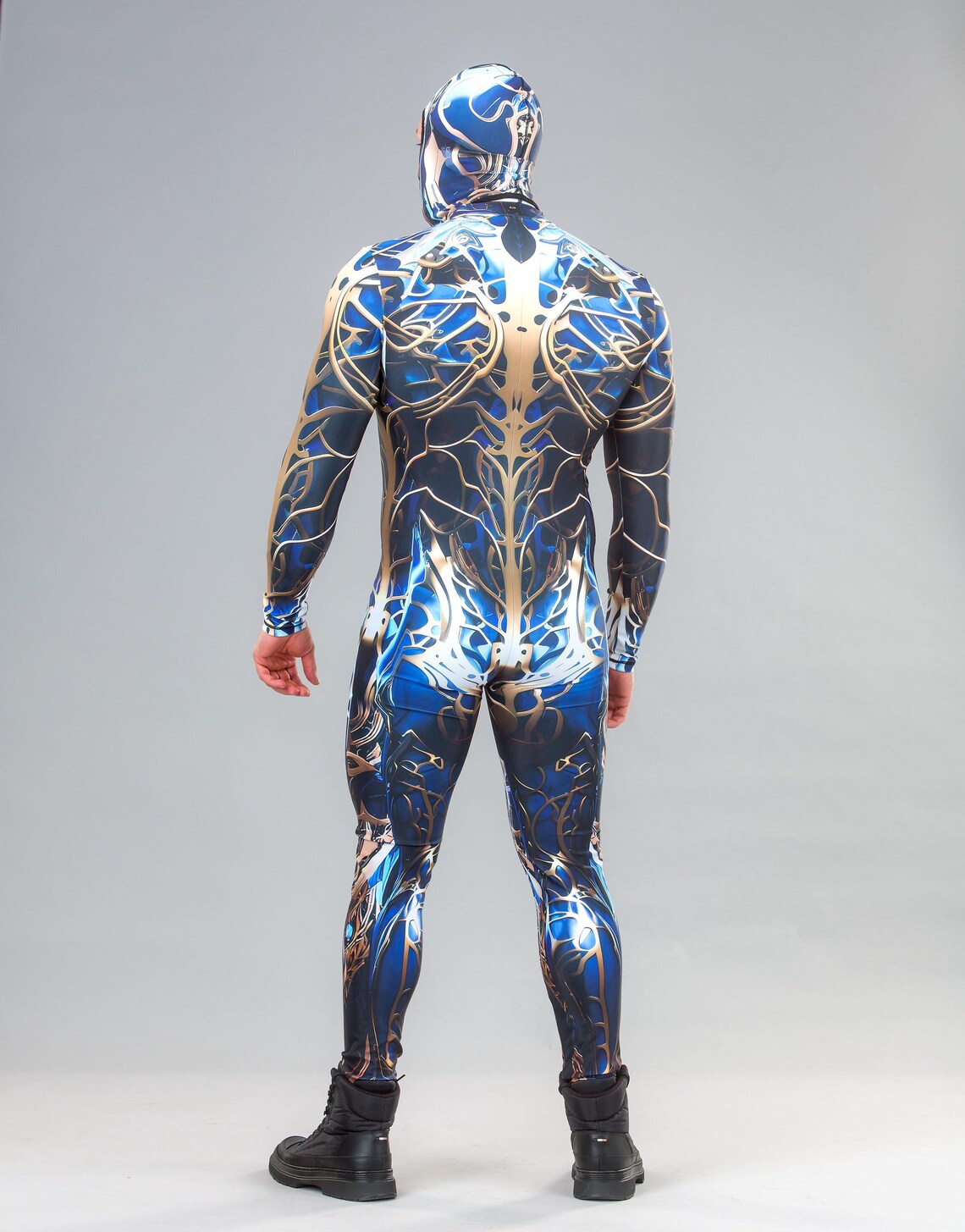 Adult Festival Costume, Robot Bodysuit Men, Cyber Male Bodysuit ...