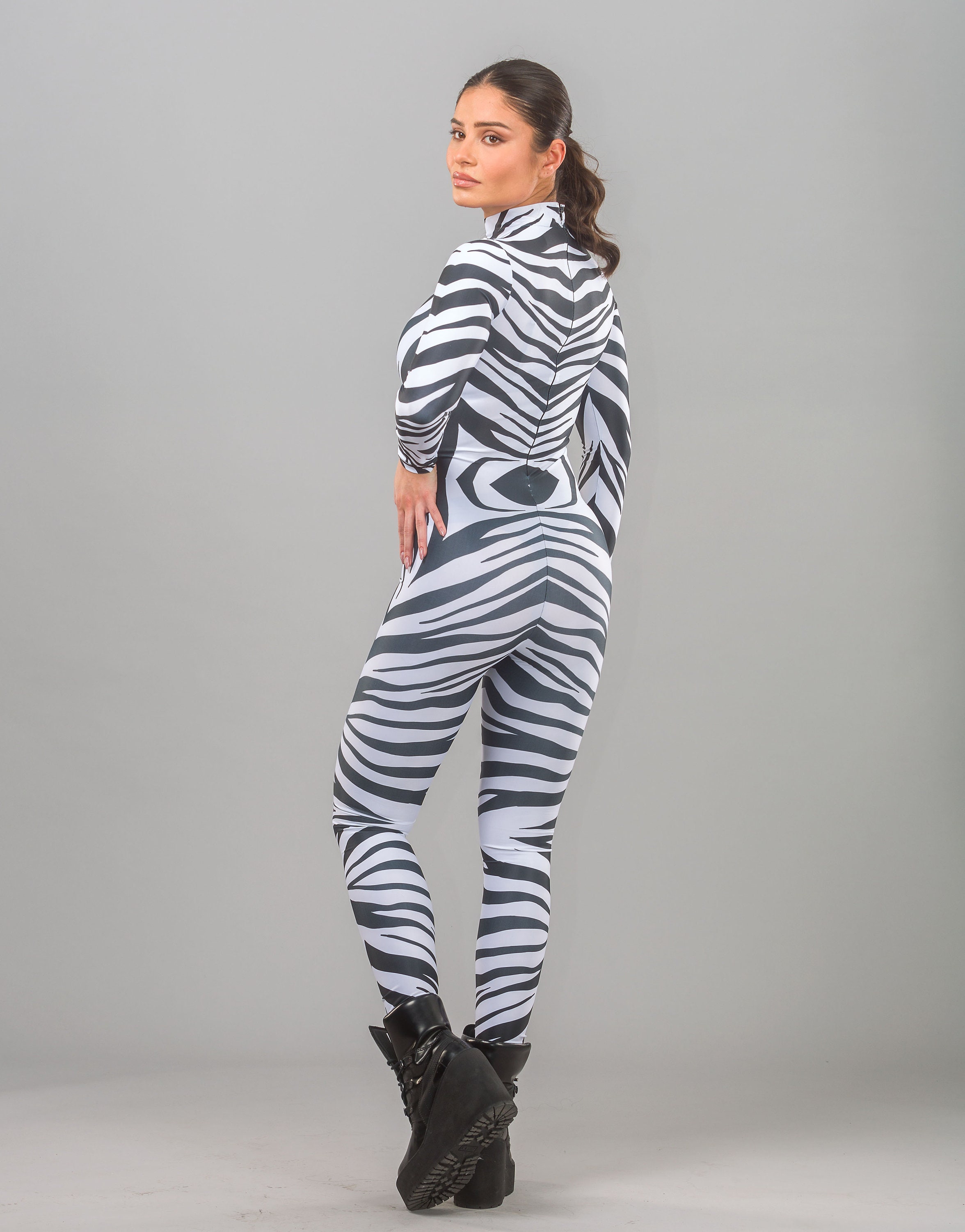 Zebra Woman Costume, Zebra Costumes for Women, Zebra Bodysuit, Festival ...