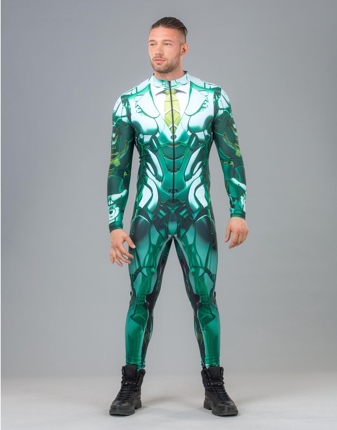 3D Print Robot Costume: Men's Lycra Bodysuit, Rave Festival Outfit - Etsy