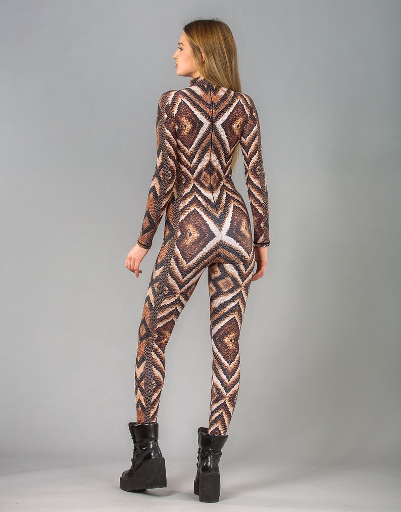 Snake Woman Bodysuit, Snake Catsuit, Snake Woman Costume, Festival ...
