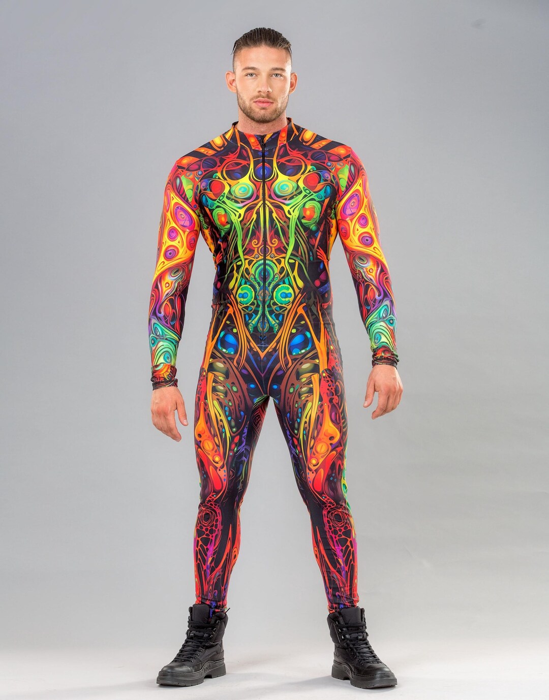 Buy Adult Halloween Costume, Festival Costume, Rave Costume Men, Alien ...