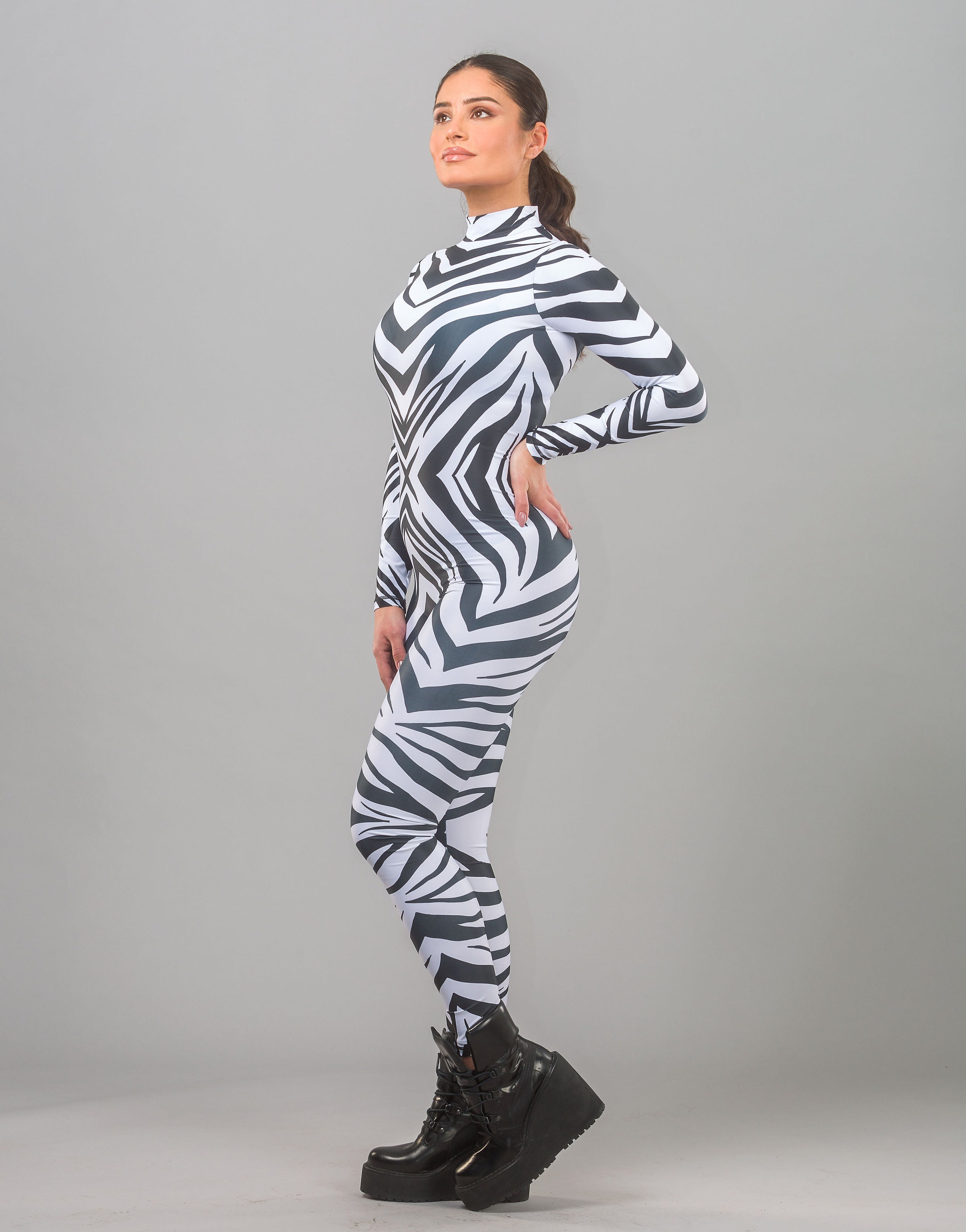 Zebra Woman Costume, Zebra Costumes for Women, Zebra Bodysuit, Festival ...