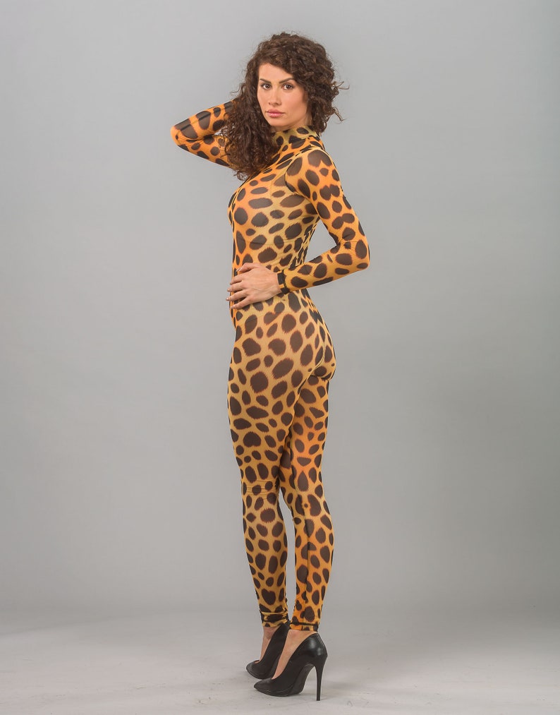 Cheetah Mesh Costume Women, Animal Costume Women, Festival Costumes ...