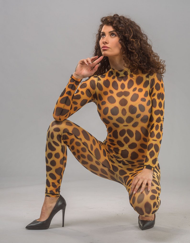 Cheetah Mesh Costume Women, Animal Costume Women, Festival Costumes ...